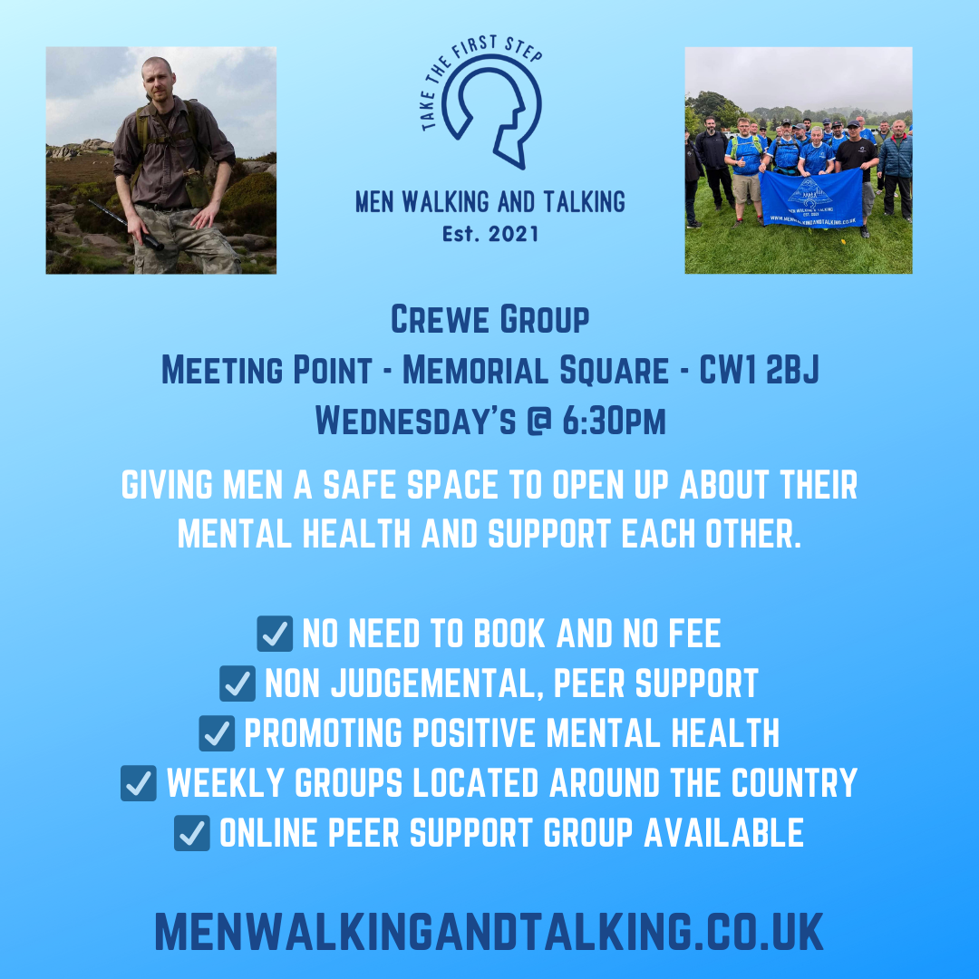 Crewe Walk | Men Walking & Talking