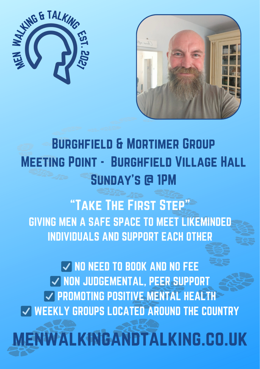 Burghfield and Mortimer Group | Men Walking & Talking